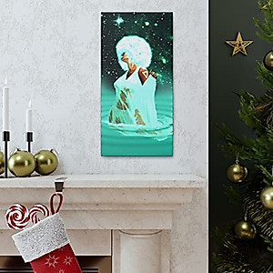 Purify Yourself In The Waters... 10x20 Canvas Wall Art Zodiac Scorpio, Cancer, Pisces Water Signs Galaxy Black Beauty Feminine Woman Easy To Display Decor Living Room Bedroom Office Wall Decor Home Decoration