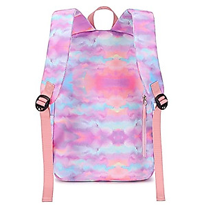 Swacort Backpacks Hot Pink Lightweight Backpack Women Casual Large Bookbag Canvas Daykpack Anti-Theft Durable Travel Backpack