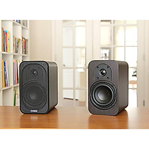 Micca RB42 Reference Bookshelf Speaker with 4-Inch Woofer and Silk Tweeter (Dark Walnut, Pair)