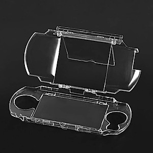 OSTENT Protector Clear Crystal Travel Carry Hard Cover Case Shell for Sony PSP 1000 Game Console