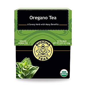 Buddha Teas Organic Oregano Tea - OU Kosher, USDA Organic, CCOF Organic, 18 Bleach-Free Tea Bags