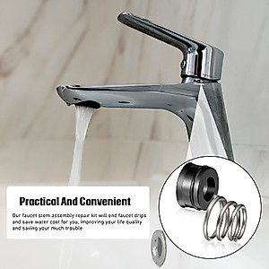 Hotop 20 Pieces RP4993 Replacement Seats and Springs RP4993 Faucet Repair Seat Spring Kit Faucet Repair Kit Faucet Stem Assembly Repair Kit Compatible with Faucet Repair Kit