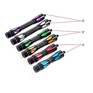 HNZMDY Archery Bow Stabilizer Set 30/10/5 inch Carbon Fiber Bow Stabilzer Shock Absorber Balance Bar Stabilizer System for Recurve Bow and Compound Bow Hunting Shooting (Silver/PR633)