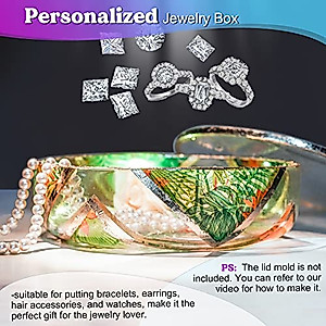 LET'S RESIN Large Epoxy Molds, 8'' for Succulent Pot, Round Silicone Molds for Casting Resin, Plaster, Concrete Cement, DIY Jewelry, Makeup Storage Container, Flower Plant Pots