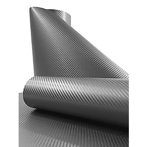 3D Carbon Fiber Silver - Air Release Vinyl Decal Mod Skin Kit by System Skins - Compatible with Microsoft Xbox One Slim (XB1 Slim)