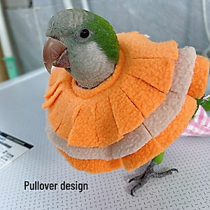 Bird Collar Anti Bite Elizabethan Recovery Cone, Bird Neck Protector for Feather Plucking, Bird Neckwear Full Body Shield for Parakeet Color Randomly (Cockatiel)