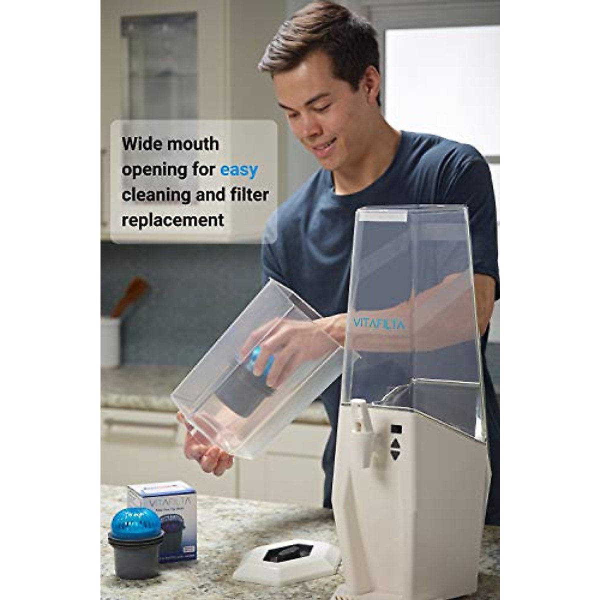 VitaFilta OEM Replacement Carbon Water Filter Cartridge with Ion Exchange Resin