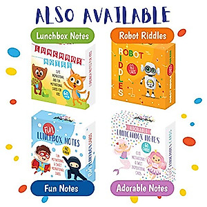 Party Profi Lunch Box Jokes for Kids - 60 Cute Inspirational and Motivational Thinking of You Notes Cards for Boys & Girls Lunchbox