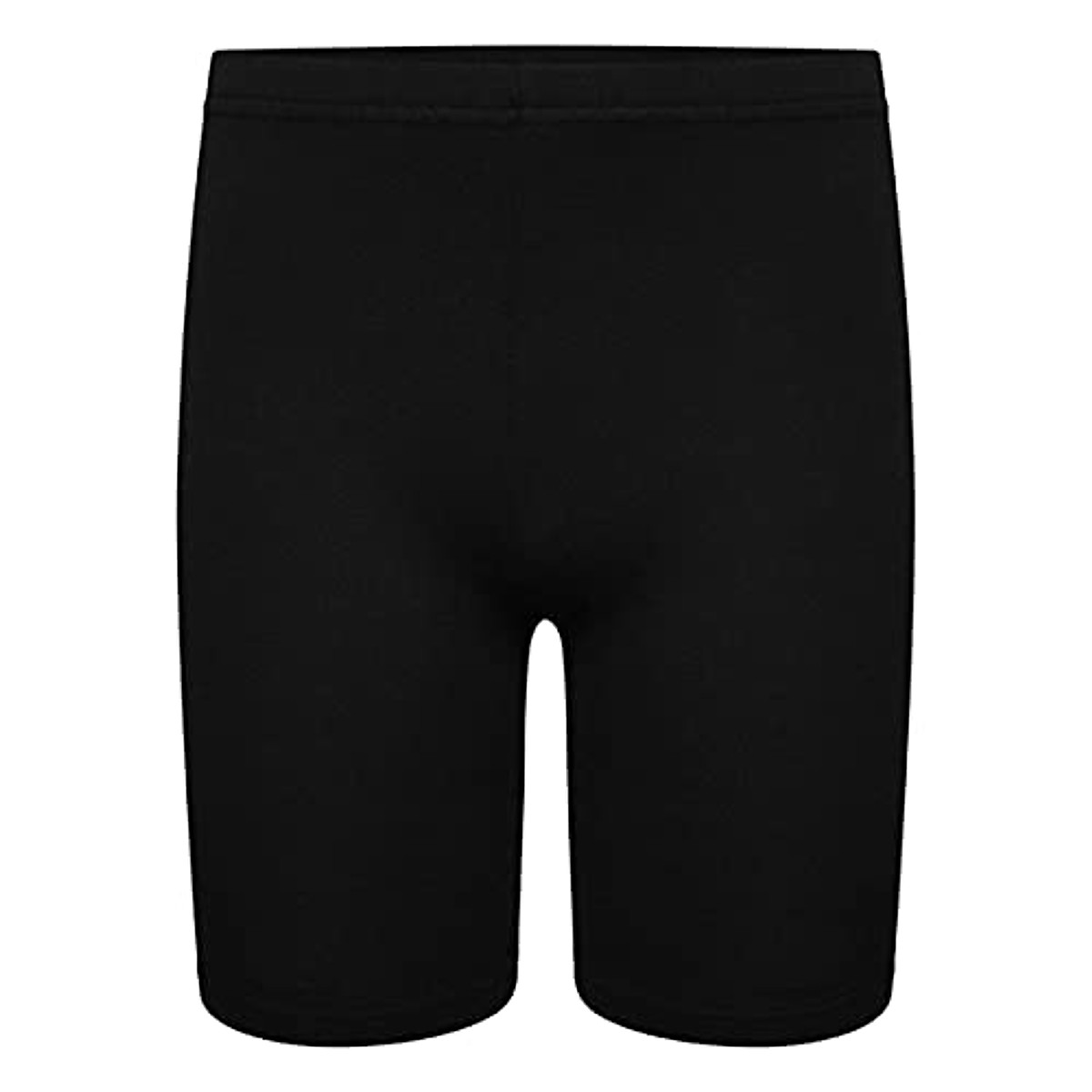 Girls Cycling Shorts Stretchy Dance Gymnastics Sports School Summer Cotton Swim Plain Hot Pants Black PE Biker Short 13-14 Years