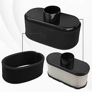 LOCOPOW 11013-7047 Air Filter & 49065-7007 Oil Filter & 21541500 Fuel Gas Filter Lawn Mower Tune Up Kit