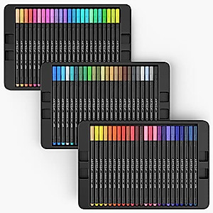 ARTEZA Inkonic Fineliners, Set of 72, 0.4 mm Tips Fine Point Markers, Assorted Art Pens, Water-Based Fine Tip Markers for Drawing, Sketching, Journaling, Calligraphy