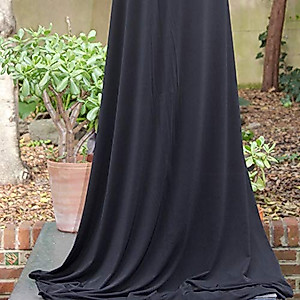 ITY Fabric | 10 Yard Continuous | Jersey Spandex Knit | 2-Way Stretch | 60" Wide (Black, 10 Yards)