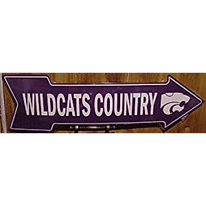 Kansas State University Wildcats Country Arrow Metal Sign