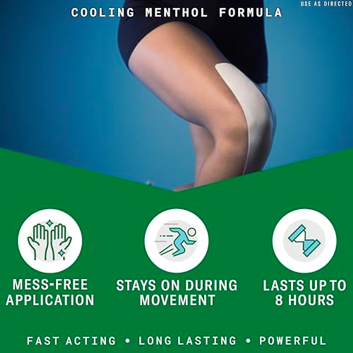 Biofreeze Pain Relief Flexible Strips Pre-Cut, 4Ct. Pain Relief for Sore Muscles, Arthritis, Backaches, Sore Joints, Sprains, Strains, and Bruises (Packaging May Vary)