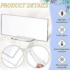 Soaying 20Sets Acrylic Sign Acrylic Table Signs with Stand, Blanks Acrylic Table Numbers for Wedding and Food & Beverage Decor