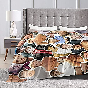Blanket Scott Caan Soft and Comfortable Warm Fleece Blanket for Sofa, Office Bed car Camp Couch Cozy Plush Throw Blankets Beach Blankets