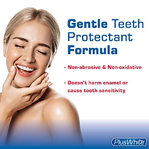 Plus White Post Whitening Stain Rinse - Protects Against Smoking, Wine, & Coffee - Dentist Recommended Whitening Teeth Rinse (6 oz, Pack of 1)