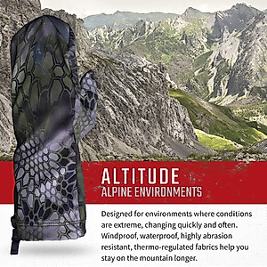 Kryptek Bora Camo Overmitt, Altitude Collection Featuring Windproof, Water Shedding Technology