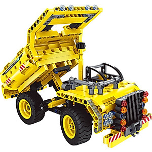 Oakkart STEM Toys Building Sets for Boys 8-12 Build 2in1 Dump Truck or Airplane Construction kit Engineering Sets for Boys STEM Building Set for Kids