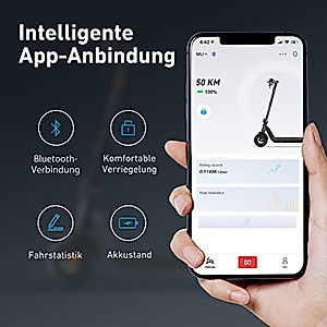 NIU Electric Scooter for Adults - KQi3 Pro with 350W Power, 31 Miles Long Range, Max Speed 20MPH, Wider Deck, Triple Braking System, 9.5'' Tubeless Fat Tires, Portable & Folding, UL Certified