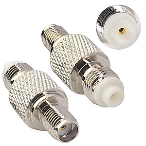 Boobrie SMA Coaxial Connector FME Female to SMA Female Coax Adapter WiFi Antenna Adapter for Antennas Wireless LAN Devices Coaxial Cable WiFi Radios External Antenna Cell Booster Pack of 2