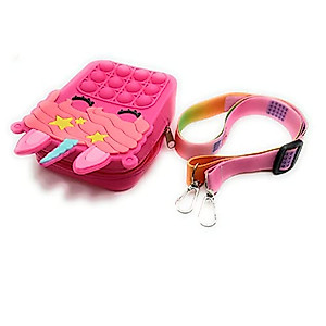 3 Pack Unicorn pop it Purse (Bright Pink)