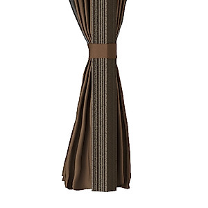 Outsunny 12' x 12' Hardtop Gazebo with Curtains and Netting, Permanent Pavilion Metal Double Roof Gazebo Canopy with Aluminum Frame and Hooks, for Garden, Patio, Backyard, Brown