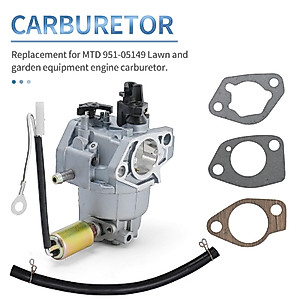 SYOWADA 951-05149 Carburetor Replacement For Cub Cadet CC760ES 12AE76JU Mower, 4P90JUE Carburetor Replacement For MTD HY-4P90F, Replacement For 4P90JUC 4P90MUD 4P90MUC