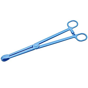MACGOAL Reptile Feeding Clip Tongs Plastic Terrarium Lizards Turtles Reptile Tweezers Reptile Feeding Tool 9.45 Inches