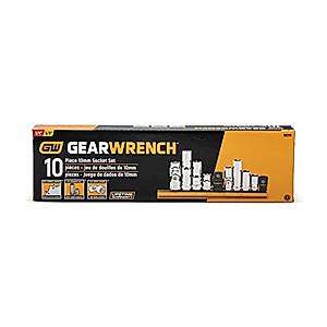 GEARWRENCH 10 Pc. 1/4" & 3/8" Drive 6 Pt. Single Size Socket Set, 10mm - 80319