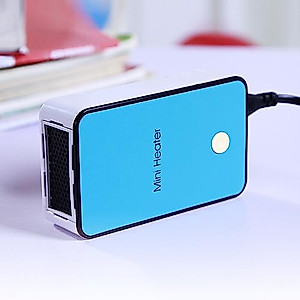 Safety Energy-saving Heater Mini Portable Room Office Desktop Electric Fan Heater Air Warmer Blue