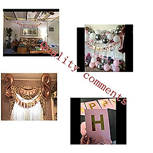 zYoung Pink Happy Birthday Banner Signs Gold Letters Birthday Party Supplies for Birthday Decorations Hanging Decor