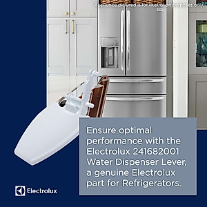 Electrolux 241682001 Water Dispenser Lever for Refrigerators, White