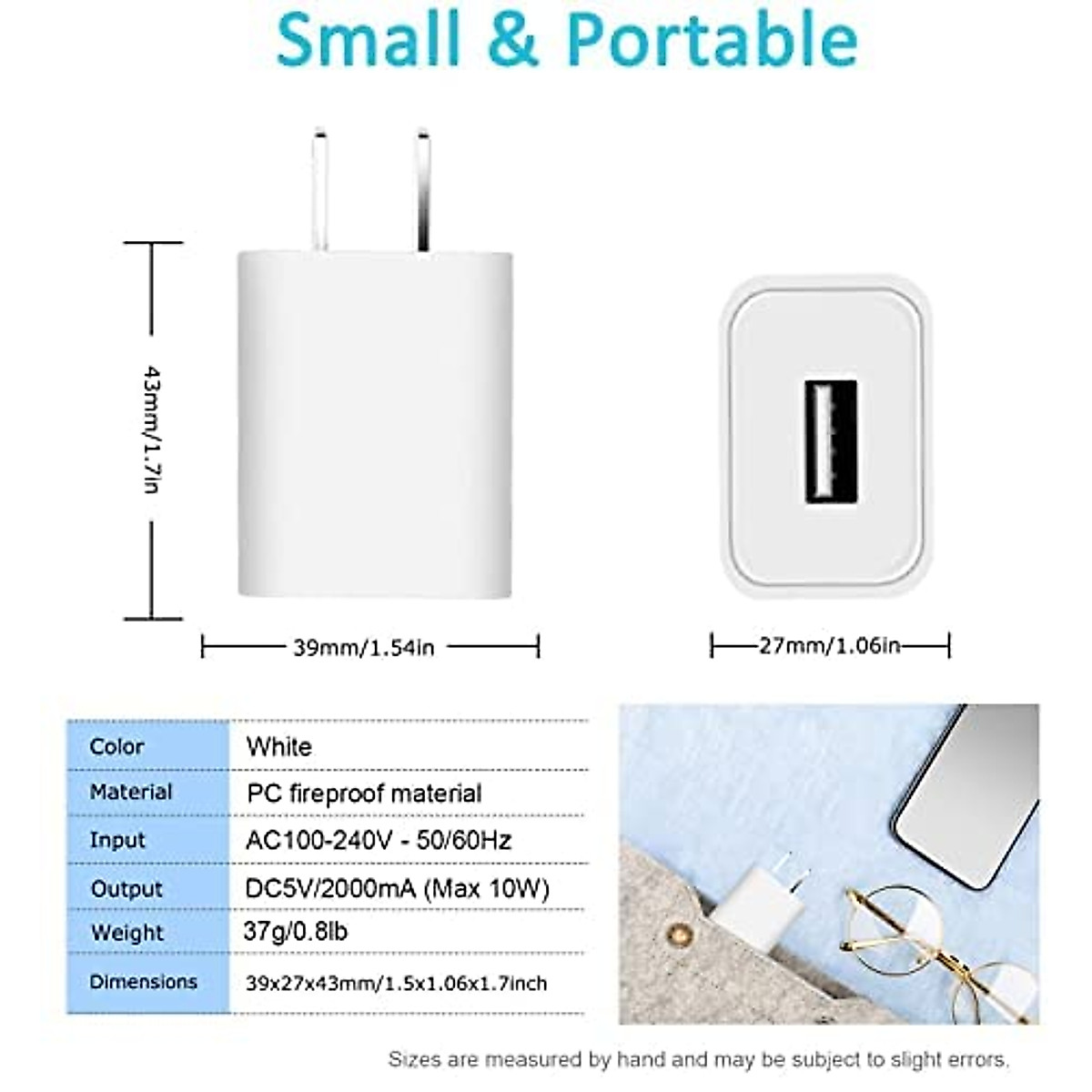 5FT USB Micro Yogasleep Adapter Charger Cable Compatible for Yogasleep Hushh Portable White Noise Machine for Baby, Yogasleep Rohm White Noise Machine for Travel, WavHello Charging Cord Power Wire