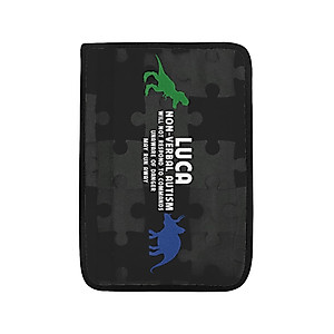 AprilLove Non Verbal Autism Seat Belt Cover Special Need Autistic Car Seat Belt Covers for Kid Children Autsim Awareness Medical Alert Personalized Name, 7'' x 10''