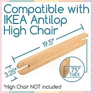 Impresa Bamboo Foot Rest for IKEA High Chair Accessories - High Chair Foot Rest To Increase Your Baby's Comfort While Eating - Impresa Wooden Foot Rest Compatible with IKEA Antilop High Chair and More