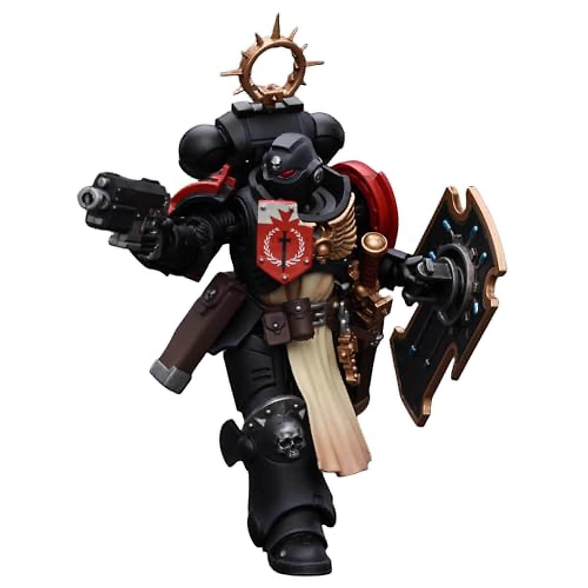 HiPlay JoyToy Warhammer 40K Collectible Figure: Primaris Space Marines Black Templars Bladeguard Veteran 1:18 Scale Action Figures JT2801 (Black Templars JT2801)