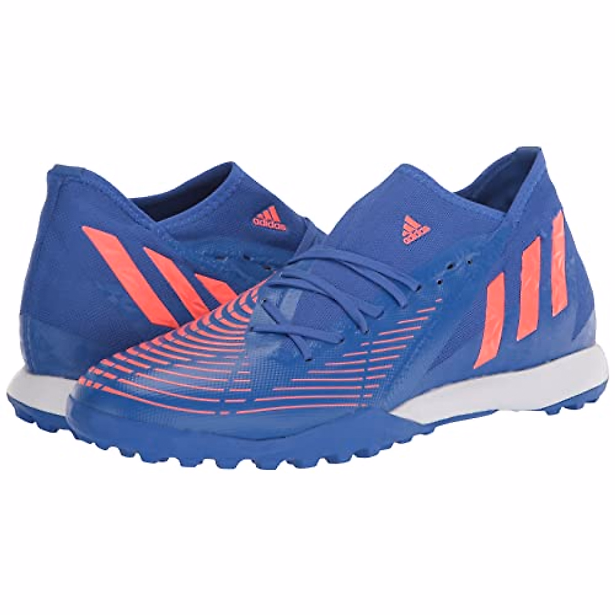 adidas Unisex Predator Edge.3 Turf Soccer Shoe, Hi-Res Blue/Turbo/Hi-Res Blue, 7 US Men