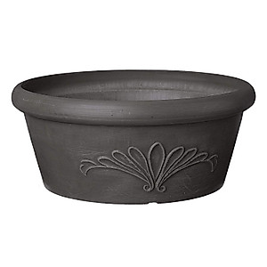 Arcadia Garden Products TA25DC Bulb Pan, 10"x3.5", Dark Charcoal