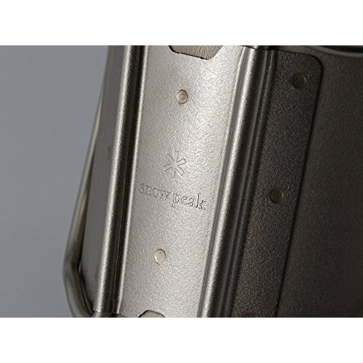 Snow Peak Ti-Single 450 Cup - Lightweight & Compact Titanium Cup with Foldable Handles - D 3" H 3.2"