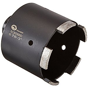 Toolocity SCB0300D 3-Inch Monster Dry/Wet Diamond Granite/Concrete Core Drill Bits/Hole Saws