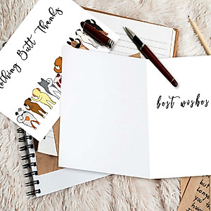 Asmallgf Cute Dog Thank You Card for Teachers Boss Friends, Funny Appreciation Gifts for Women Men, Veterinarian Gifts, Nothing Butt Thanks Pun Card