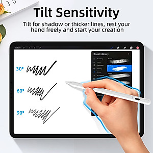 JUQITECH Keyboard Case with Stylus Pen for iPad 9th/8th/7th Generation 10.2 - Active Pencil with Palm Rejection, Wireless Bluetooth Magnetic Keyboard for iPad 10.2 Cover Case with Pencil Holder