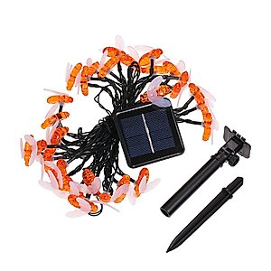 Tomshine Upgraded Solar String Lights Outdoor Waterproof 50 LED Solar Bee Fairy Lights 22.6ft 8 Lighting Modes with Control & Sensitive Light Sensor for Garden, Patio, Yard, Lawn (Warm White)