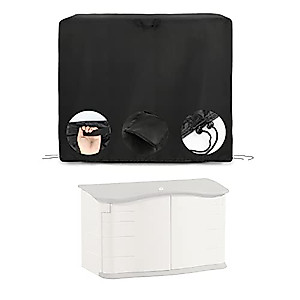 Bossvel Small Storage Shed Cover,Outdoor Storage Shed Waterproof Cover,Cover for Pool Garden Backyard Shed Storage- 30inx58in x38in