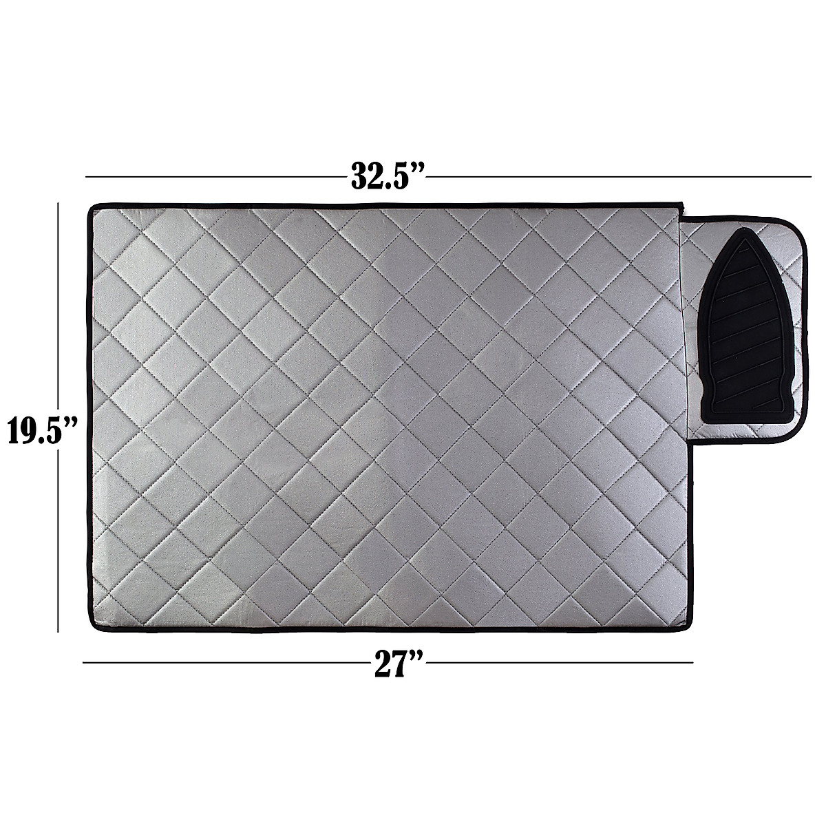 Handy Laundry Magnetic Ironing Mat, Change Any Flat Surface into an Ironing Board, Silicone Slip Resistant Iron Rest to Safely Place Your Hot Iron, Easy to Take Along When Traveling, (19 x 28 Inches)