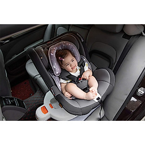 Long-Ci Baby Car Seat Pad Reversible with Head Neck Body Support for Stroller in Velvet Star
