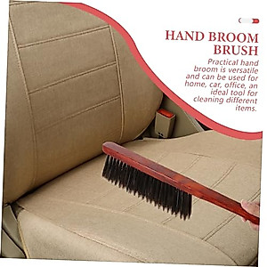 OKUMEYR Long Handle Bed Brush Car Cleaning Hand Brush Home Cleaning Brushes Cleaning Brush Whisk Broom Hand Broom Dust Remover Brush Dust Broom Small Broom Handheld Broom Wood Brown