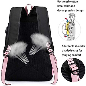 Alikpop USB Backpack Jimin Suga Jin Taehyung V Jungkook Korean Casual Backpack Daypack Laptop Bag College Bag Book Bag School Bag With Pencil Bag