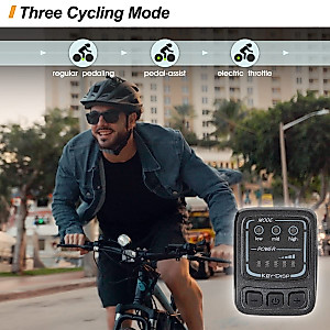 HH HILAND Rockshark Electric Bike Electric Mountain Bike Aluminum 26/27.5 inch 350W 20MPH Adults E-Bike 21 Speed Disc Brake Suspension Fork with 36V 10.4Ah Removable Battery